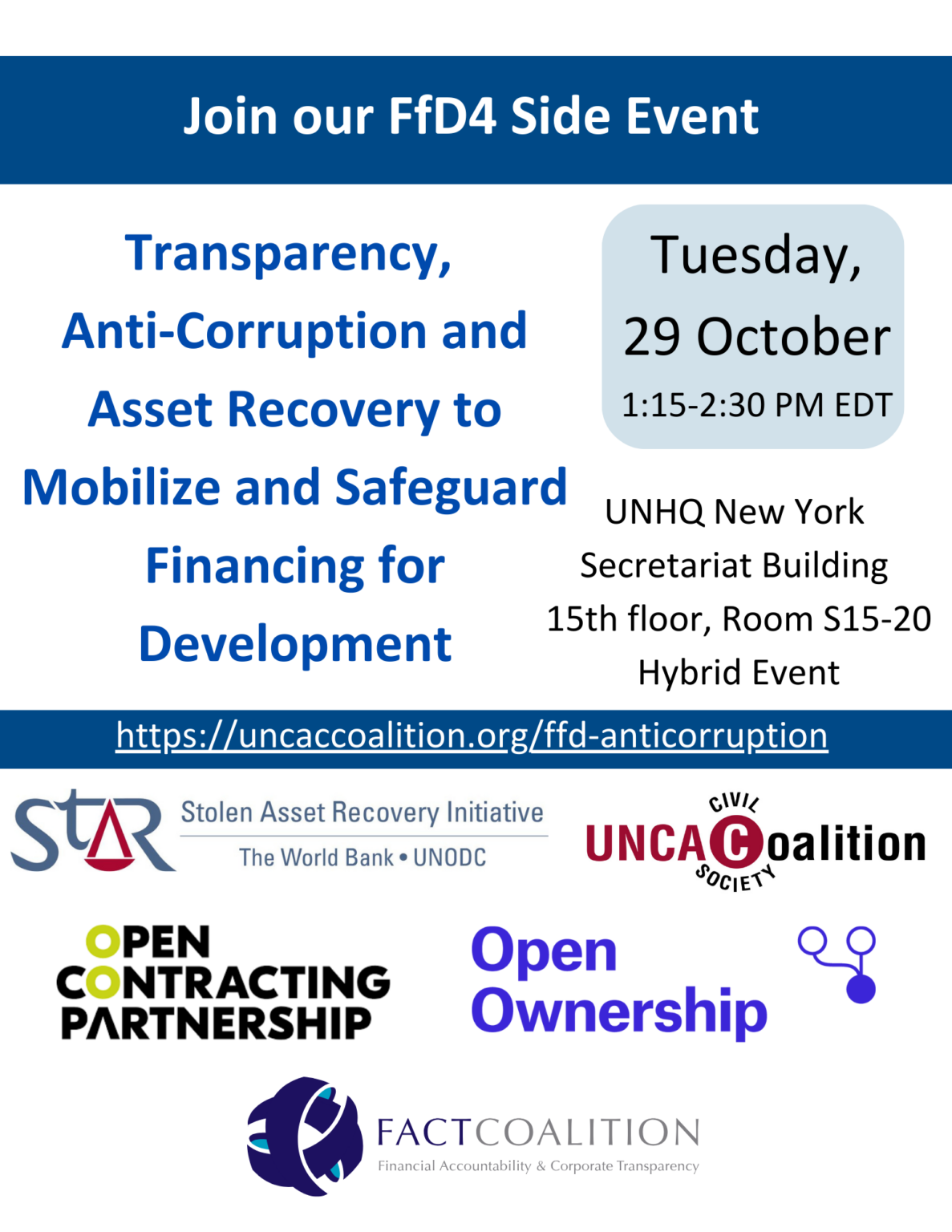 Transparency, Anti-Corruption and Asset Recovery to Mobilize and ...